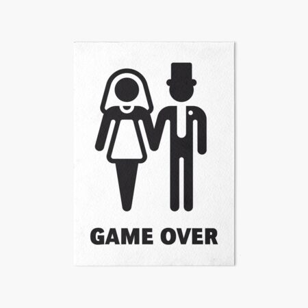Lámina rígida «Game Over (Despedida de soltero / JGA / Recepción de ...