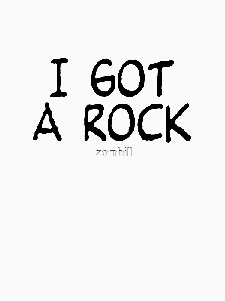 "I Got A Rock" T-shirt for Sale by zombill | Redbubble | charlie brown ...