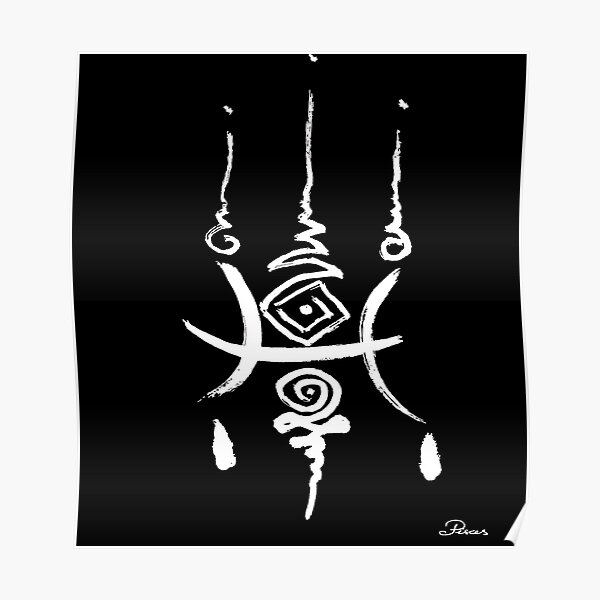 "Pisces Zodiac Unalome Birthday Minimalistic Distressed Zen Astrology ...