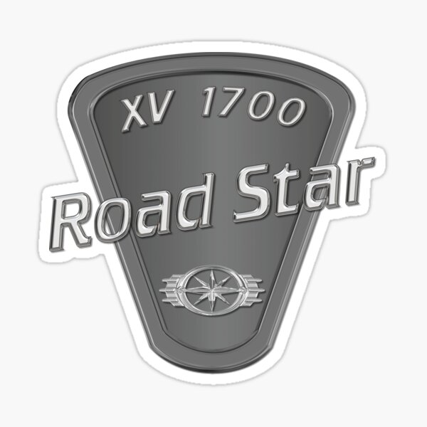 "Road Star XV 1700, XV1700" Sticker for Sale by KlaraBubble | Redbubble