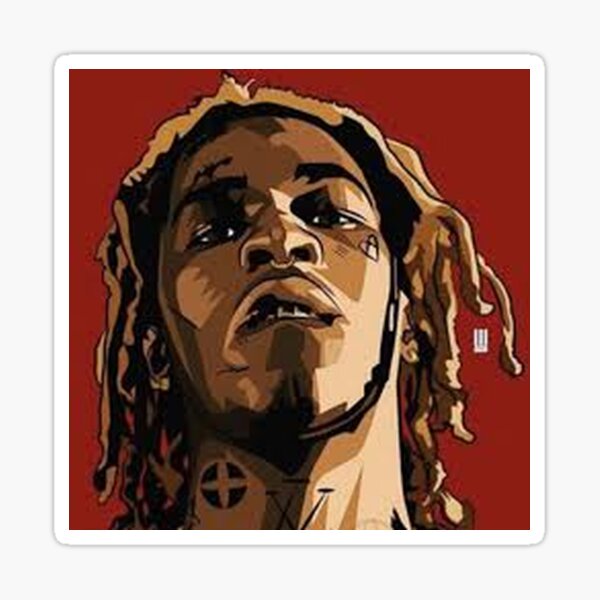 "young thug fan art" Sticker by MrDuckie04 | Redbubble