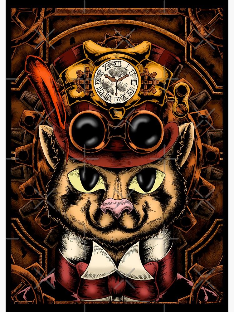 "Steam Cat" Sticker for Sale by BJManchester | Redbubble
