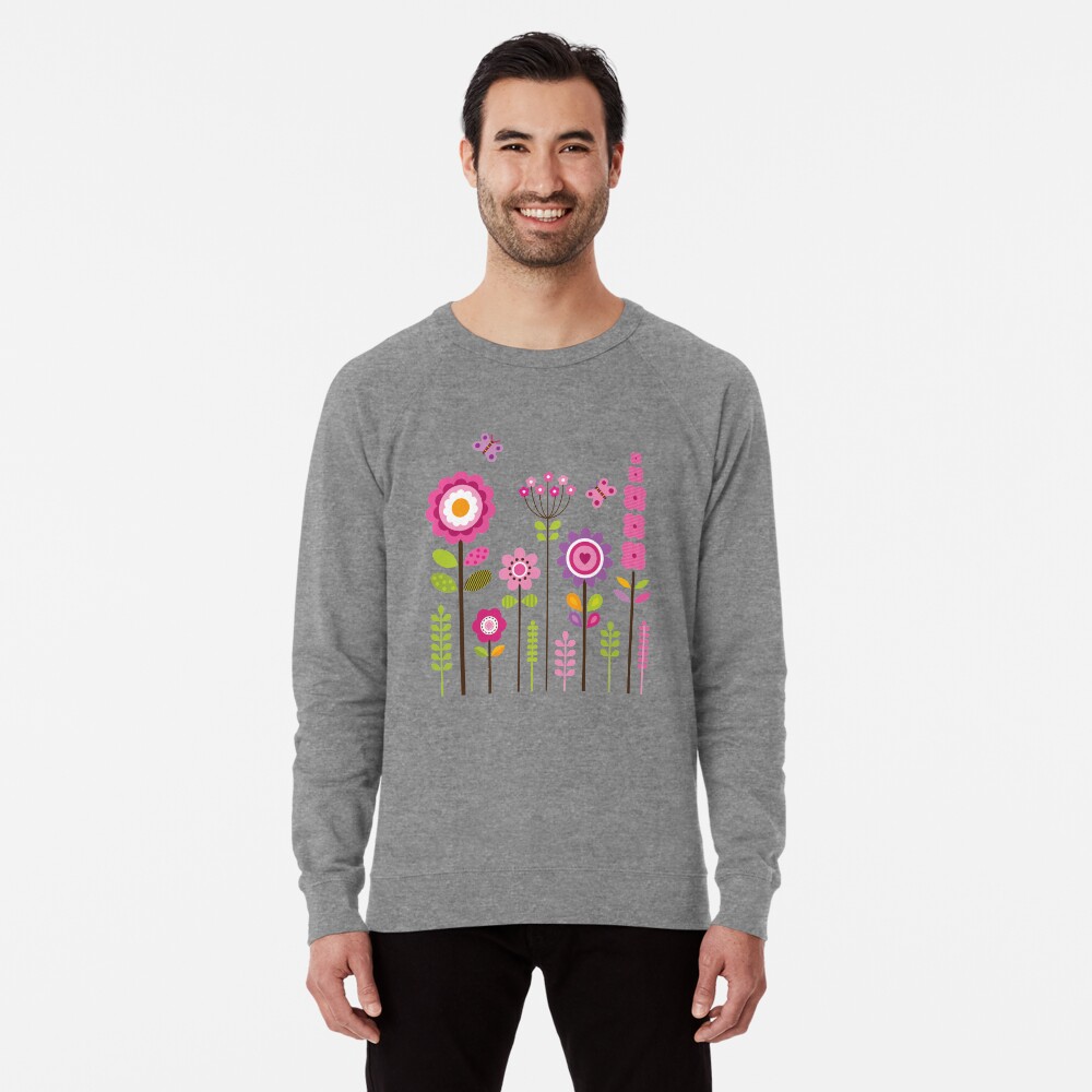 "Mod Garden - Pink and Purple" Sticker for Sale by daisy-beatrice ...