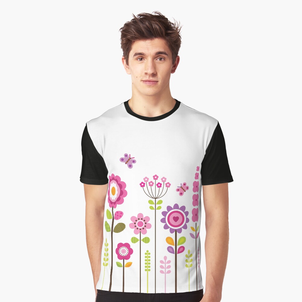 "Mod Garden - Pink and Purple" Sticker for Sale by daisy-beatrice ...