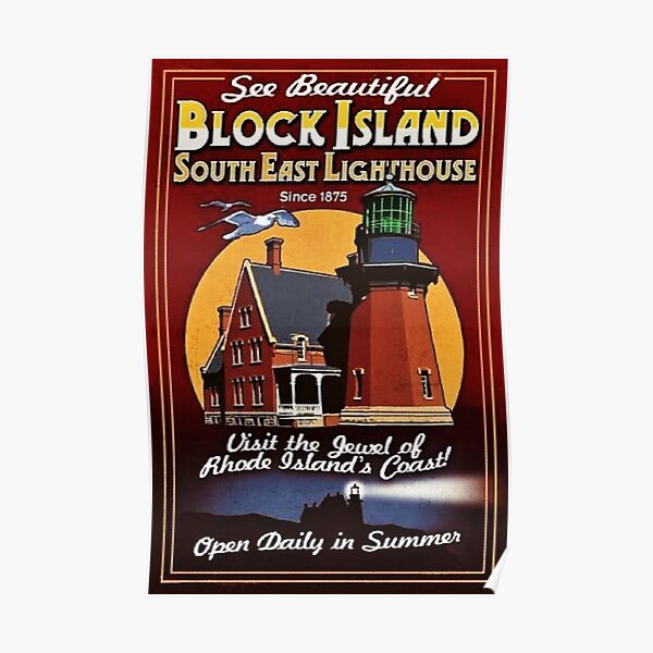 "Vintage Block Island, RI Poster Wall Art" Poster by jferro67 | Redbubble