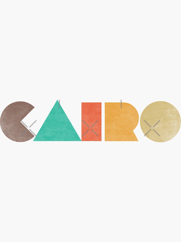 "Cairo Vintage" Sticker for Sale by designkitsch | Redbubble