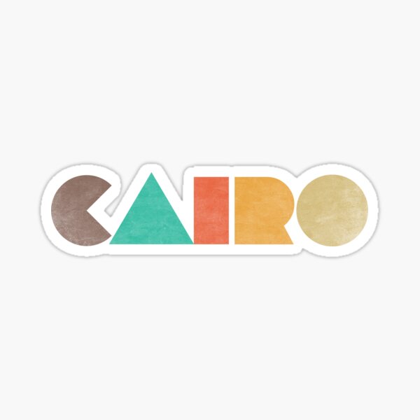 "Cairo Vintage" Sticker for Sale by designkitsch | Redbubble