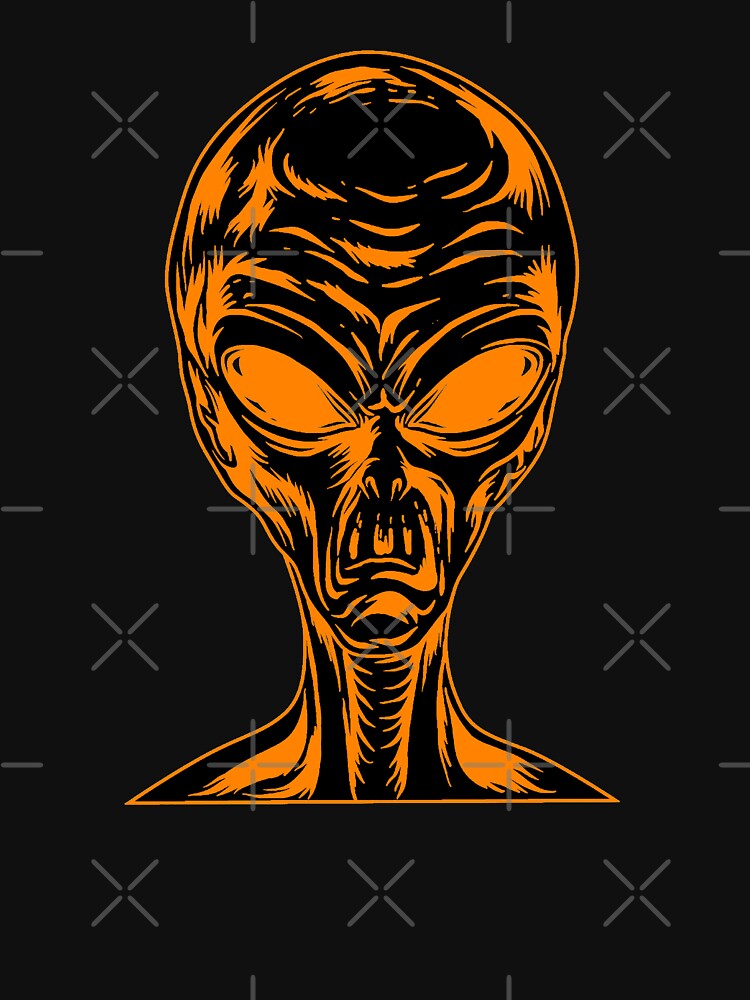 Orange Alien Art