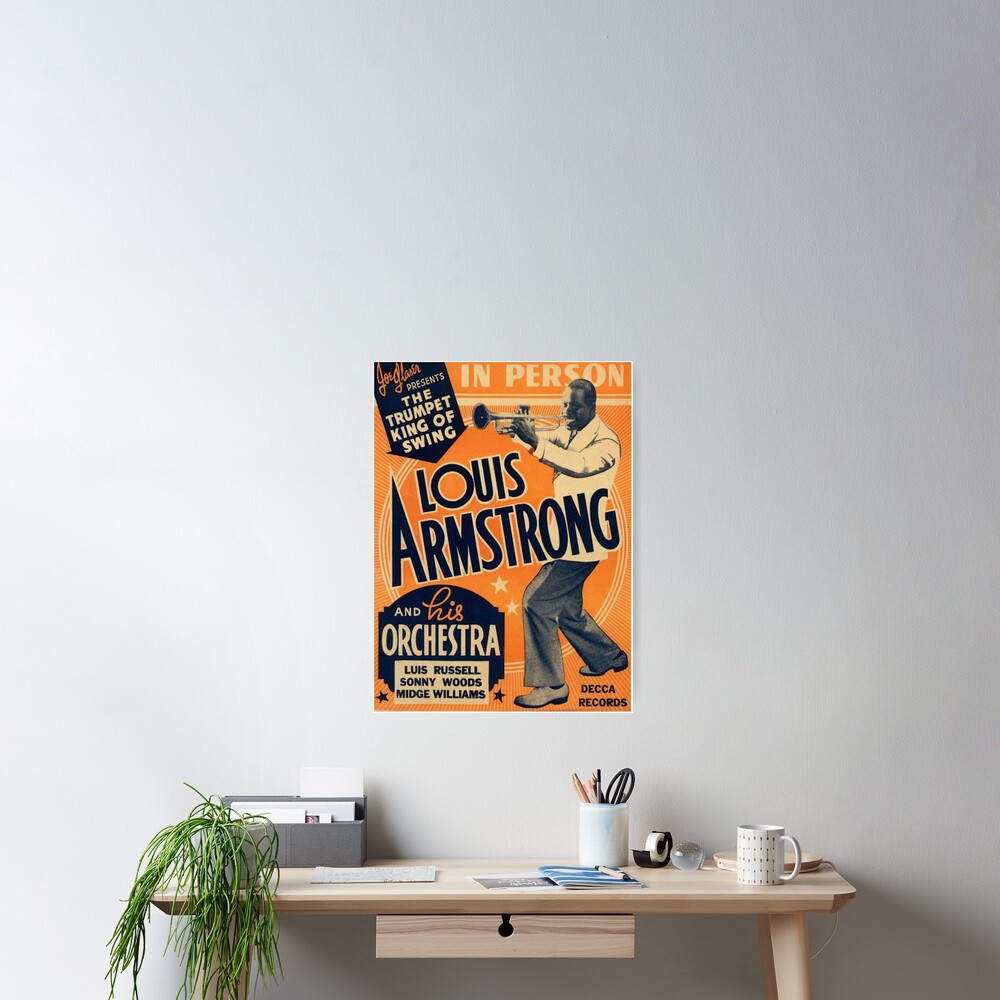 "Louis Armstrong Vintage" Poster for Sale by Slinky-Reebs | Redbubble