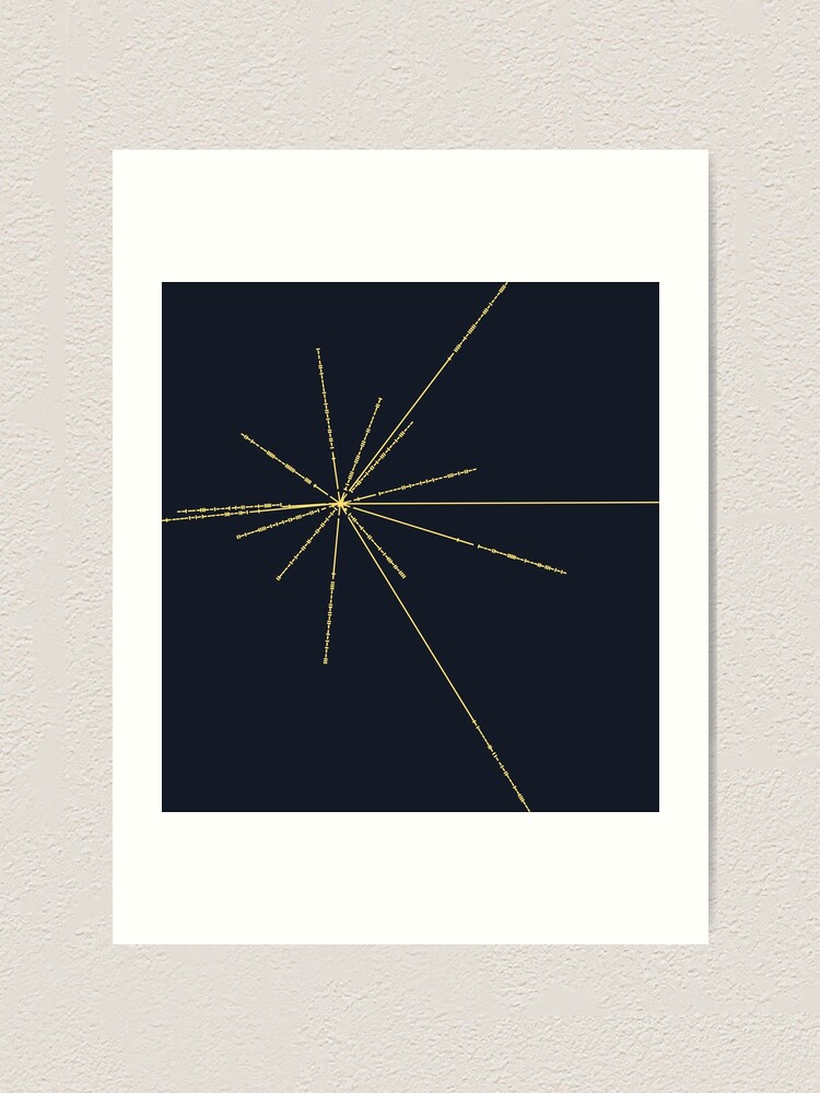 "Space Exploration Pulsar Map Voyager" Art Print by quark | Redbubble