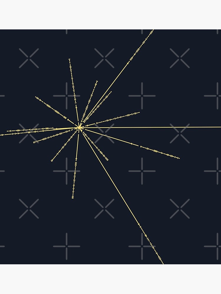 "Space Exploration Pulsar Map Voyager" Art Print by quark | Redbubble
