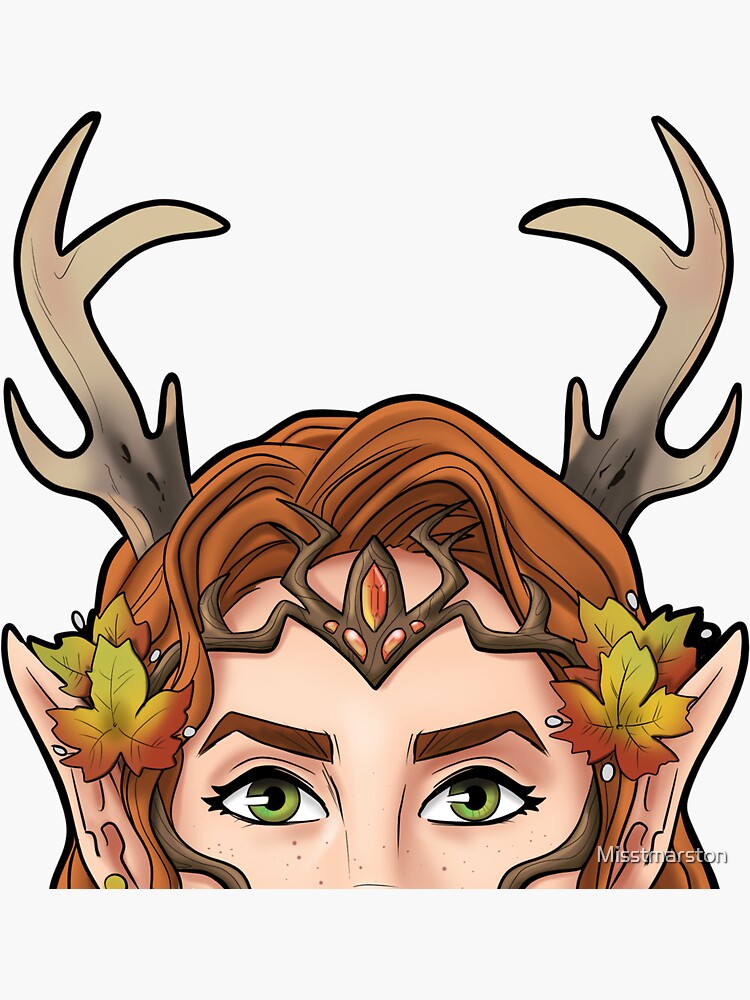 "Keyleth Peeper Sticker " Sticker for Sale by Misstmarston | Redbubble