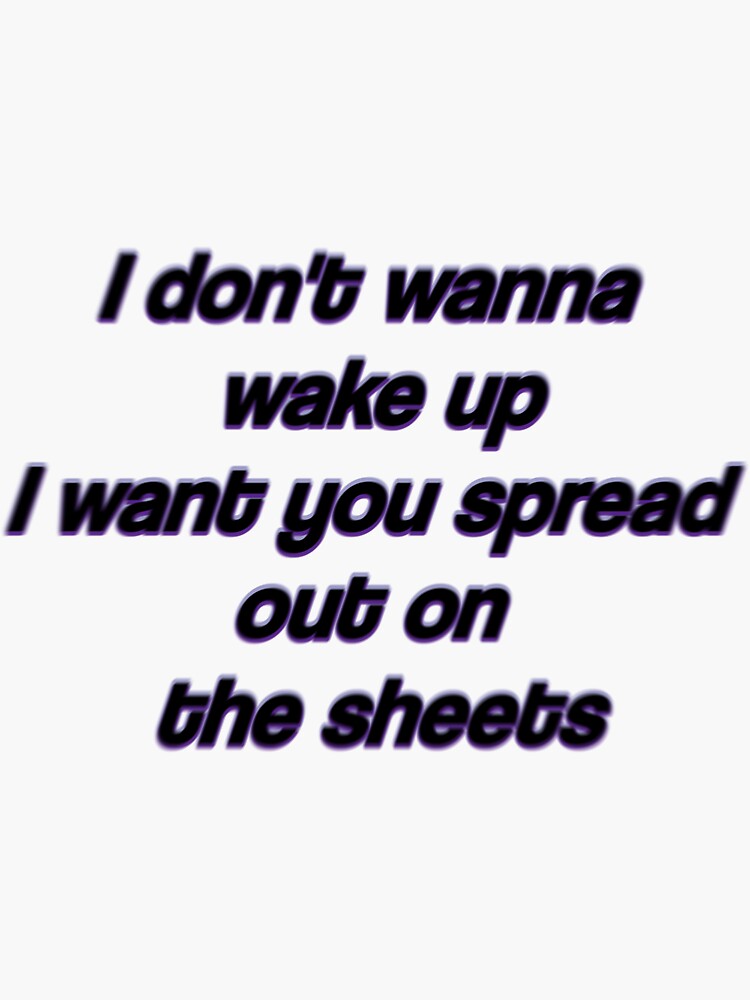 "Wake up Travis Scott Drake lyric" Sticker by parkswift | Redbubble