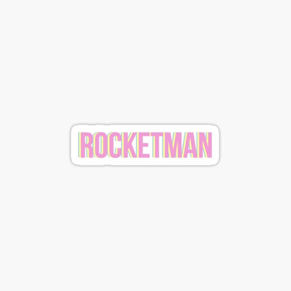 "rocketman pastel" Sticker for Sale by jenlamb | Redbubble