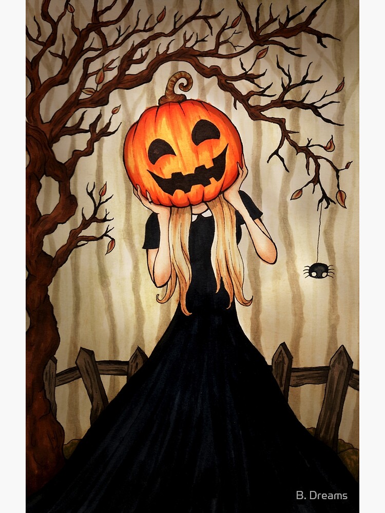 "Pumpkin Girl" Art Print for Sale by brittdreams | Redbubble