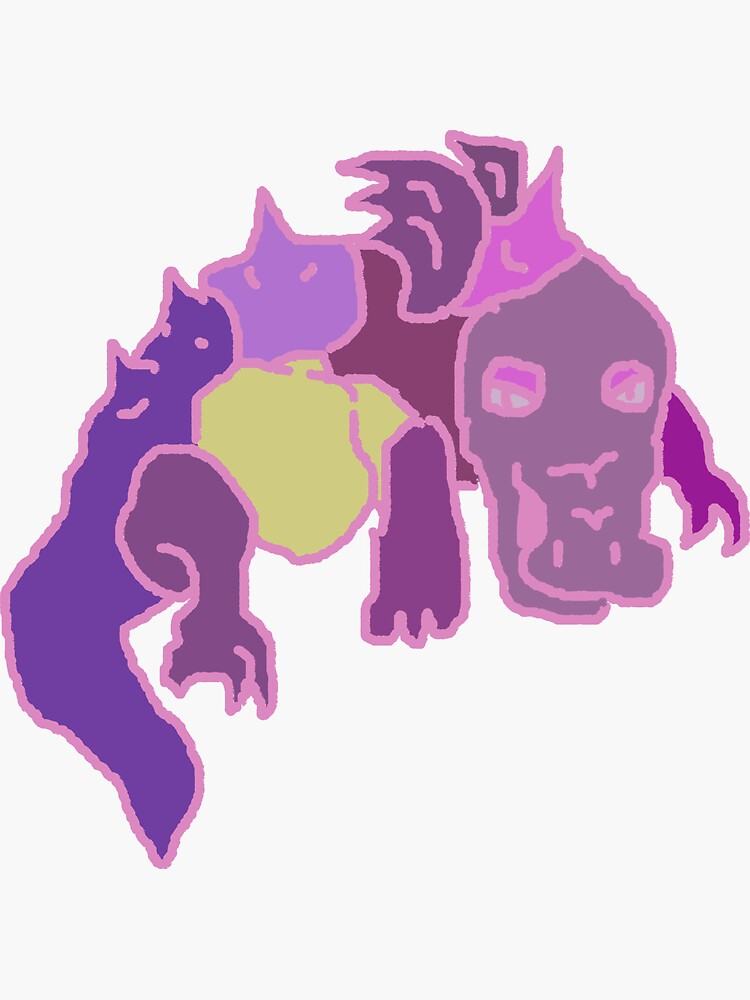 "Purple Dragon" Sticker for Sale by CashlinRap | Redbubble