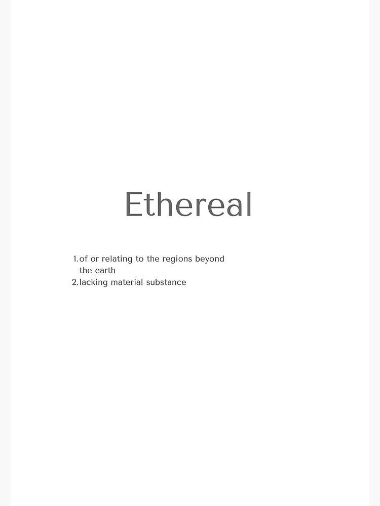 "Ethereal Definition" Spiral Notebook by clary-taylor | Redbubble