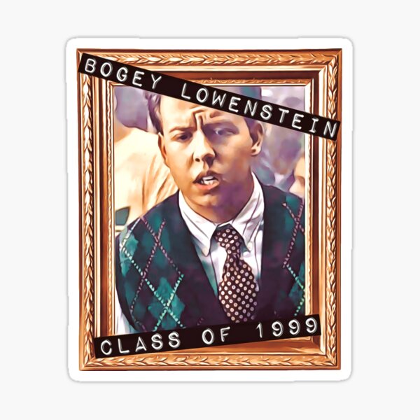 "Bogey Lowenstein - Class of 1999" Sticker for Sale by Cuttintees ...