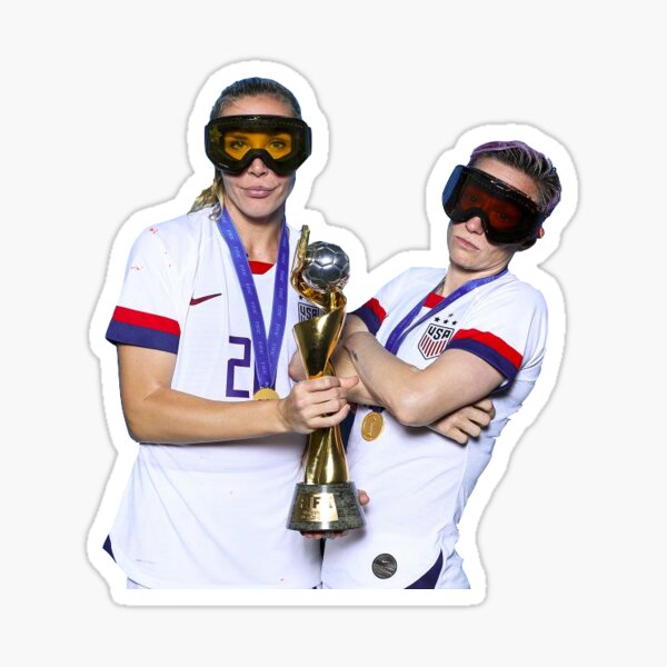 "Megan Rapinoe Allie Long USWNT WWC 2019 Trophy" Sticker for Sale by ...
