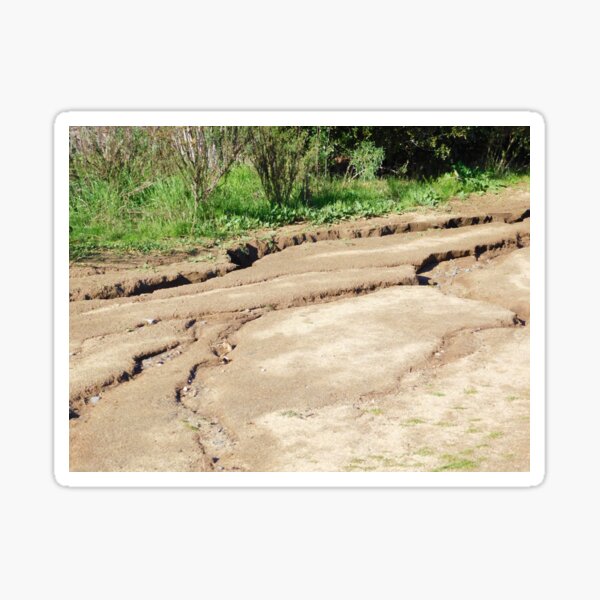 "Broken ground" Sticker for Sale by MChabalaRussell | Redbubble