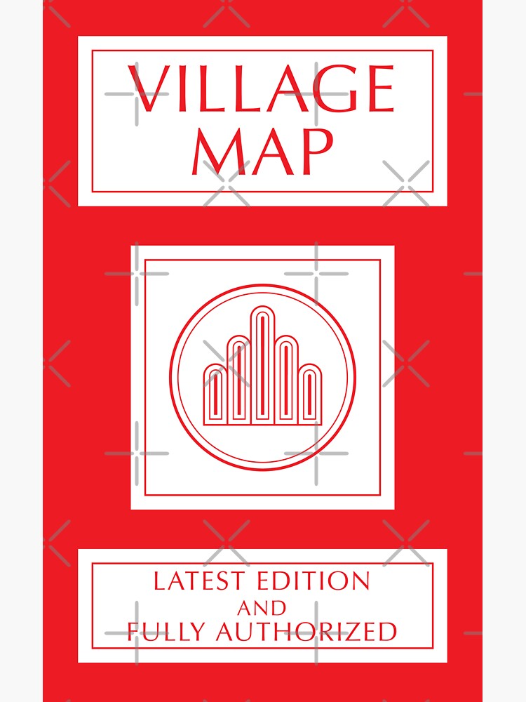 "Village Map" Sticker for Sale by ChrisOrton | Redbubble