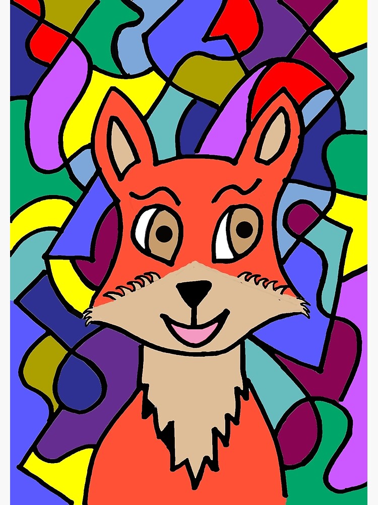 "Terence the Fox" Poster for Sale by CharacterZing | Redbubble