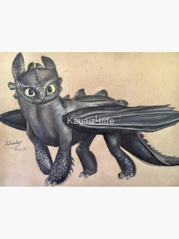 "Toothless" Sticker by Kayart4life | Redbubble