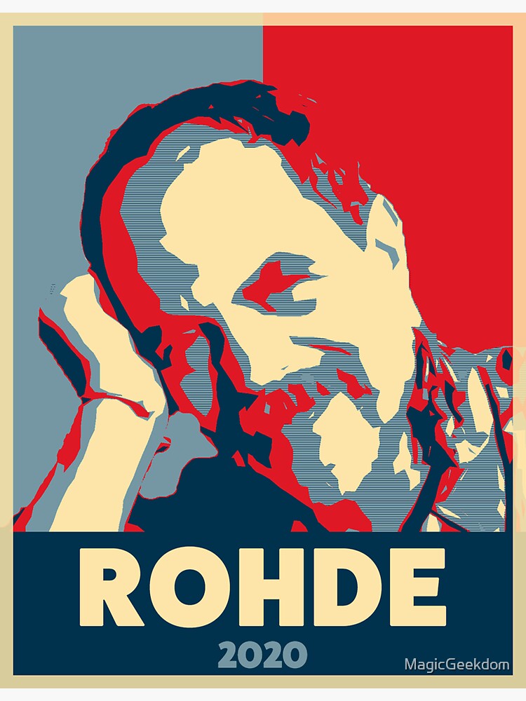"Rohde 2020" Sticker for Sale by MagicGeekdom | Redbubble