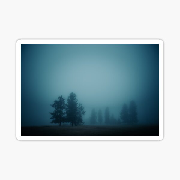 "SILENT MORNING, FOG" Sticker for Sale by va103 | Redbubble