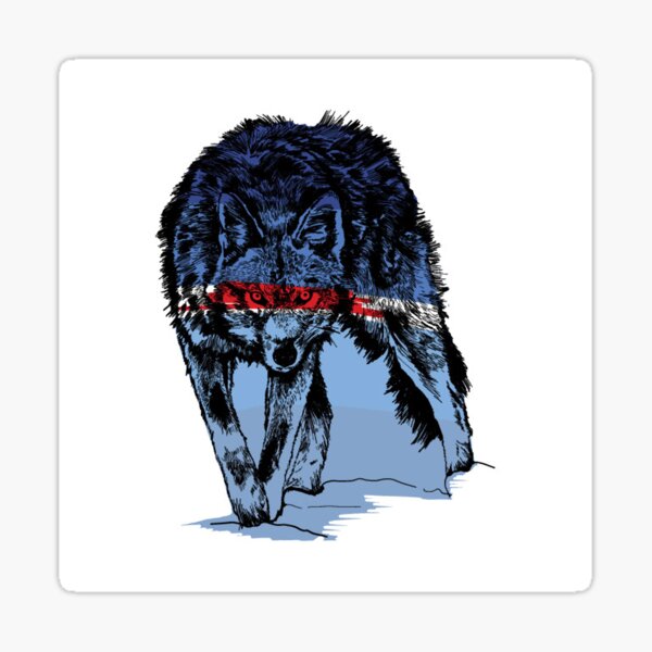 "wolf stickers" Sticker for Sale by FaveStickers | Redbubble