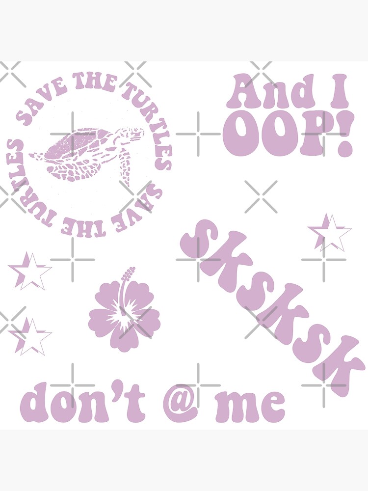 "Mauve VSCO girl Meme Sticker Pack" Poster by The-Goods | Redbubble