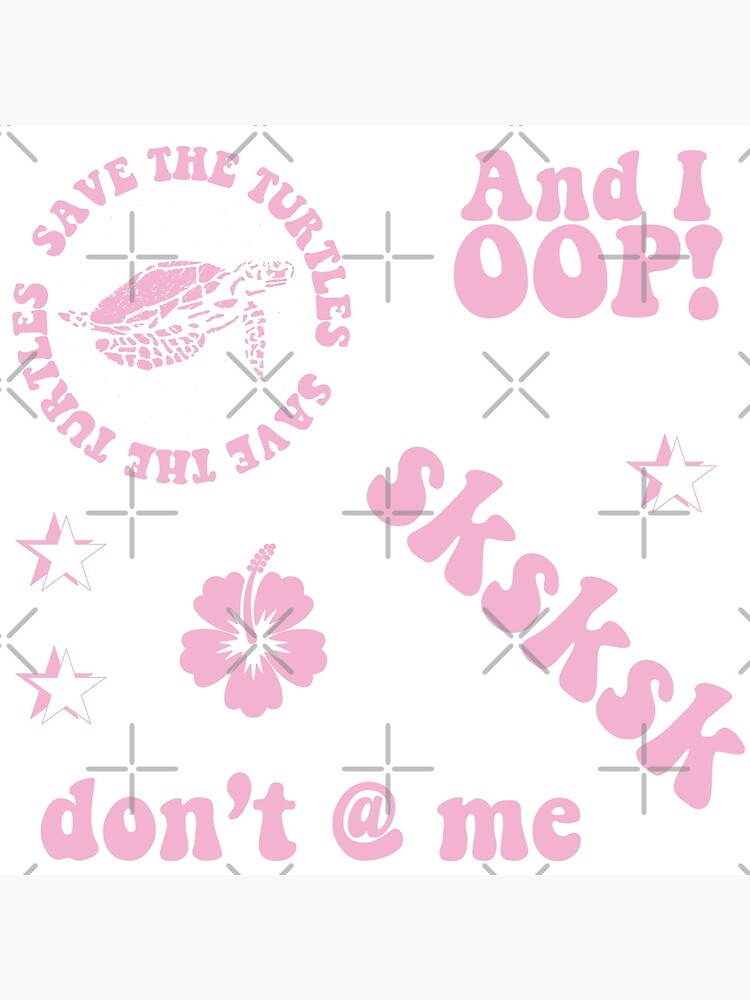 "Pink VSCO girl Meme Sticker Pack" Photographic Print by The-Goods ...