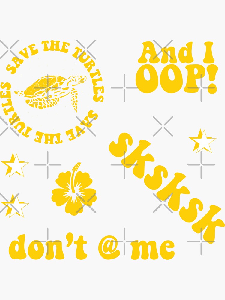 "Yellow VSCO girl Meme Sticker Pack" Sticker for Sale by The-Goods ...