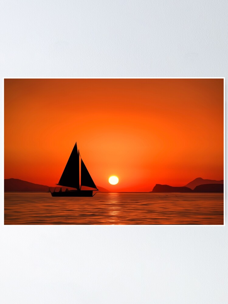 "We Set Sail At Dawn | Oil Painting" Poster by ctaylorscs | Redbubble