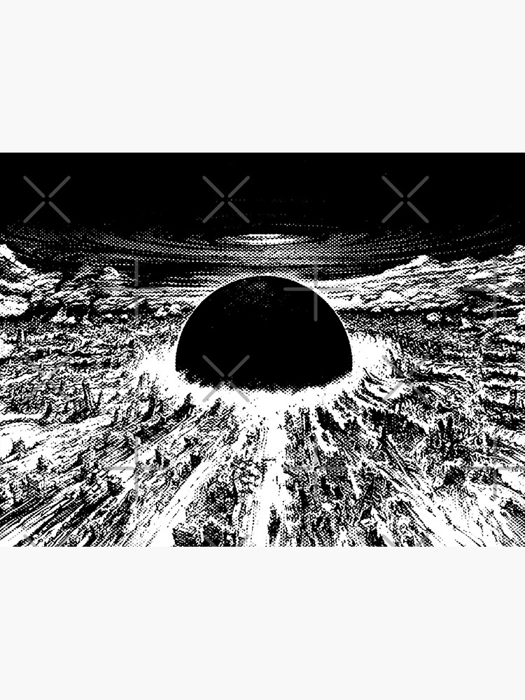 "Akira cyberpunk city explosion Halftone transparent" Poster by zerplin ...