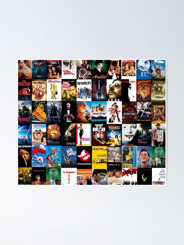 "Movie Pattern" Poster for Sale by Get-Geeky | Redbubble