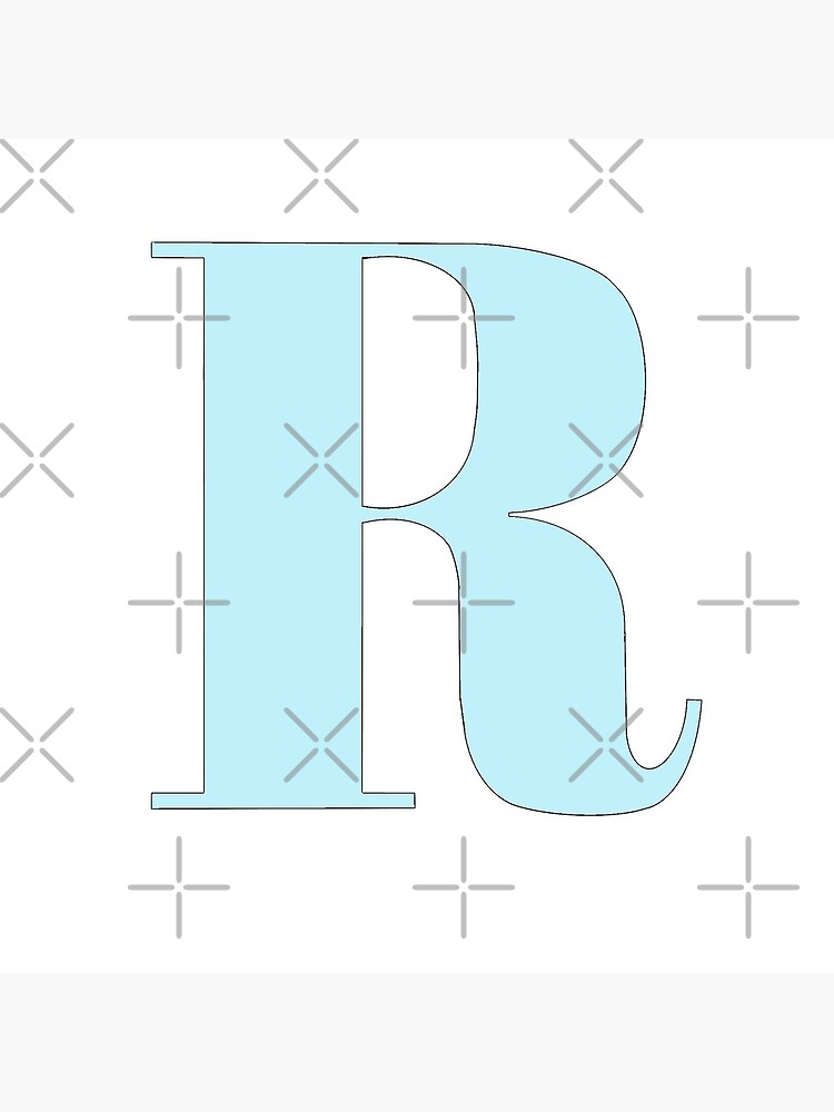 Lámina fotográfica «La letra R (azul pastel)» de drawingbystephx ...