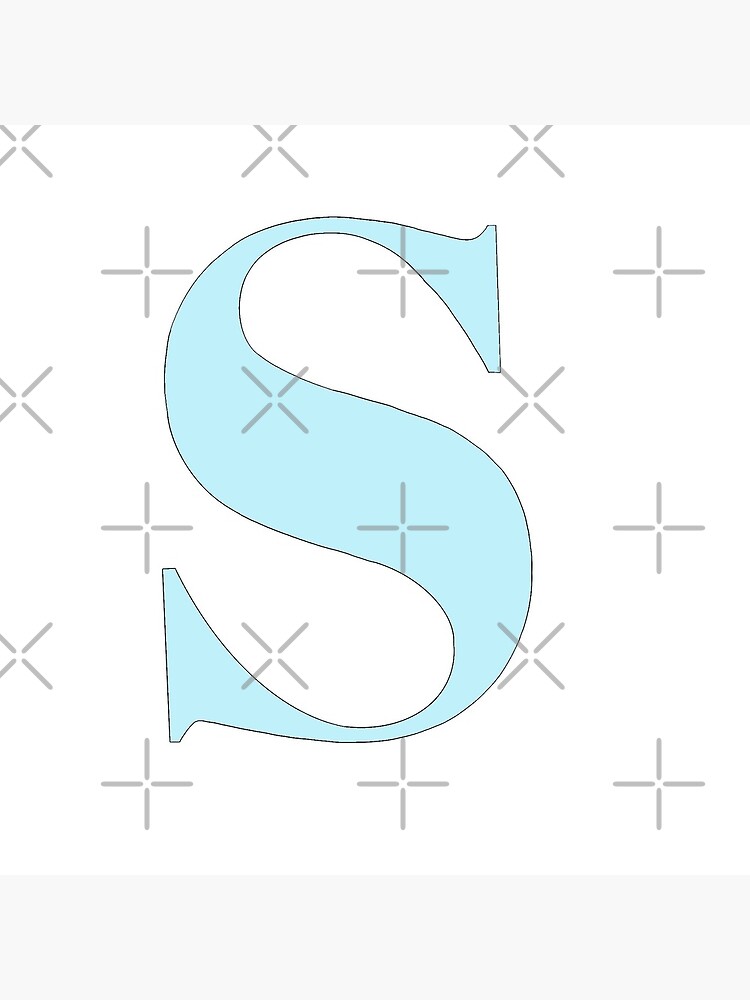Lámina fotográfica «La letra S (azul pastel)» de drawingbystephx ...