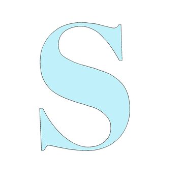 "The letter S (Pastel Blue)" Art Print for Sale by drawingbystephx ...