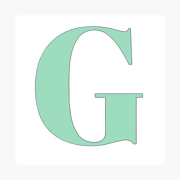 Letra G Verde