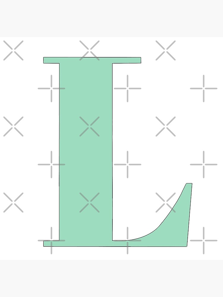Lámina artística «La letra L (verde menta)» de drawingbystephx | Redbubble