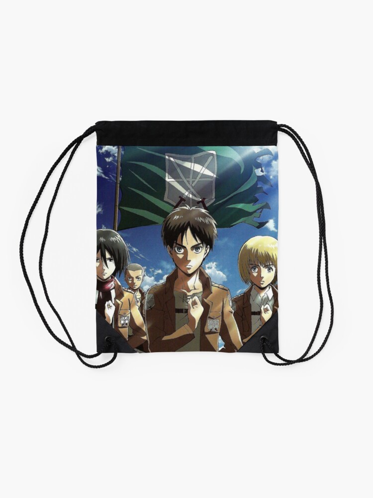"Attack On Titan 1" Drawstring Bag for Sale by Dylan5341 | Redbubble