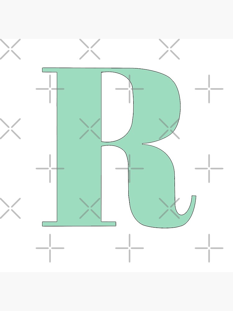 "The letter R (Mint Green)" Art Print for Sale by drawingbystephx ...