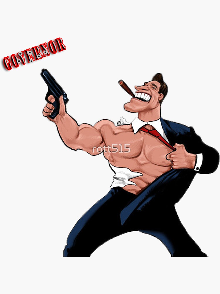 "Funny Governor Schwarzenegger" Sticker for Sale by rott515 | Redbubble