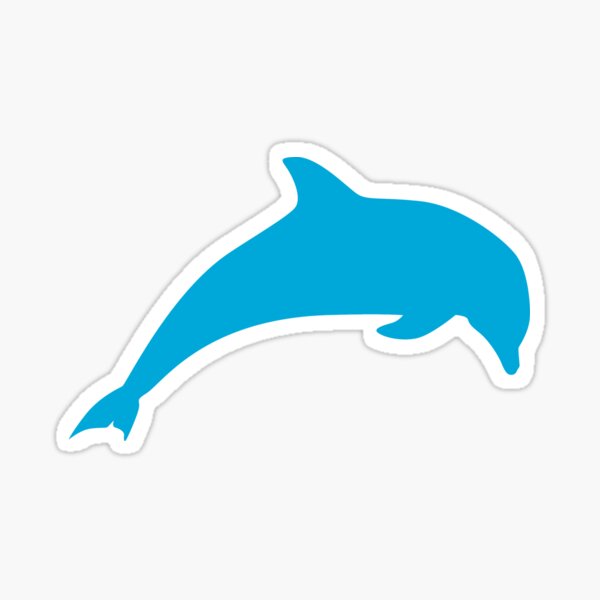 "Dolphin Blue Sea Water" Sticker for Sale by RazorDezign | Redbubble