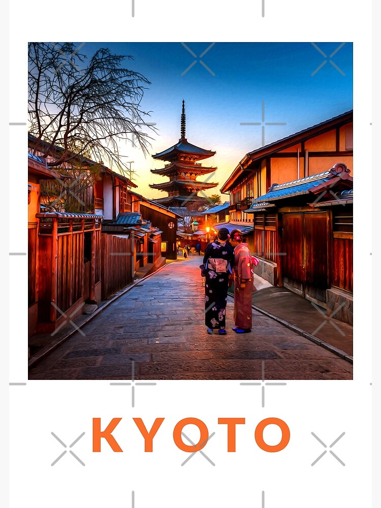 "Kyoto Oil Painting" Poster by gegdesign | Redbubble