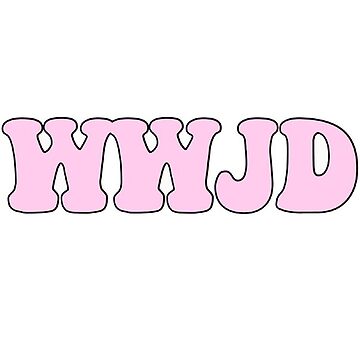 "WWJD - Pink " Sticker for Sale by Kliethermes28 | Redbubble