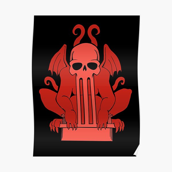 "Red Cthulhu" Poster for Sale by baron-cryder | Redbubble