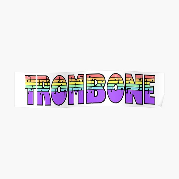 "Trombone Pastel" Poster by Havocgirl | Redbubble