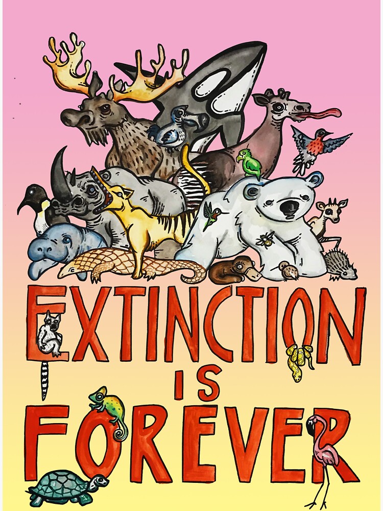 "Extinction is Forever (strawberry lemonade)" Sticker for Sale by ...